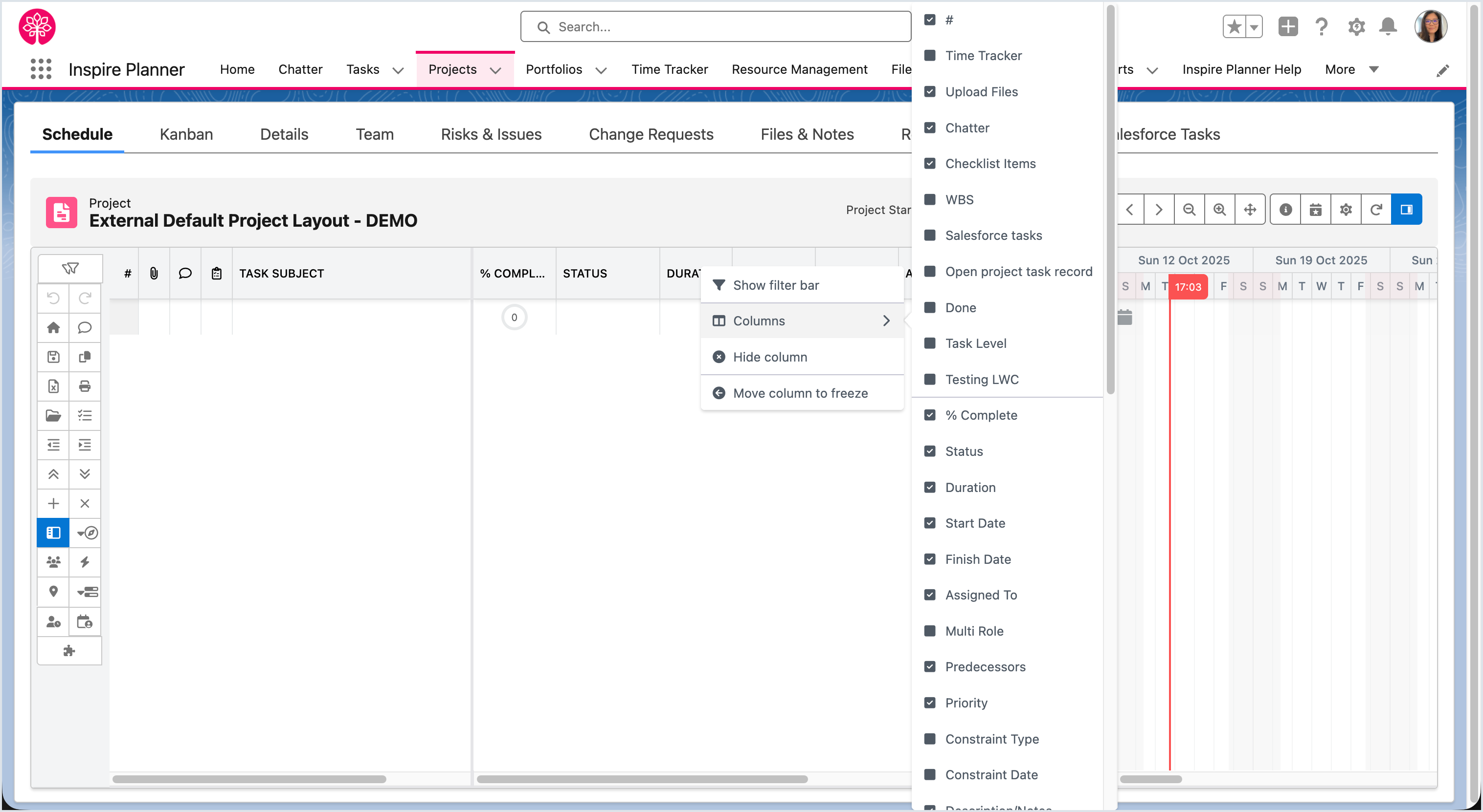 Admin Guide - External Project Portal - Define Project Task Columns ...